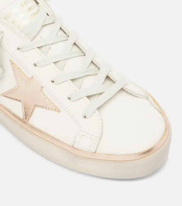 GOLDEN GOOSE Hi Star Leather Sneakers
