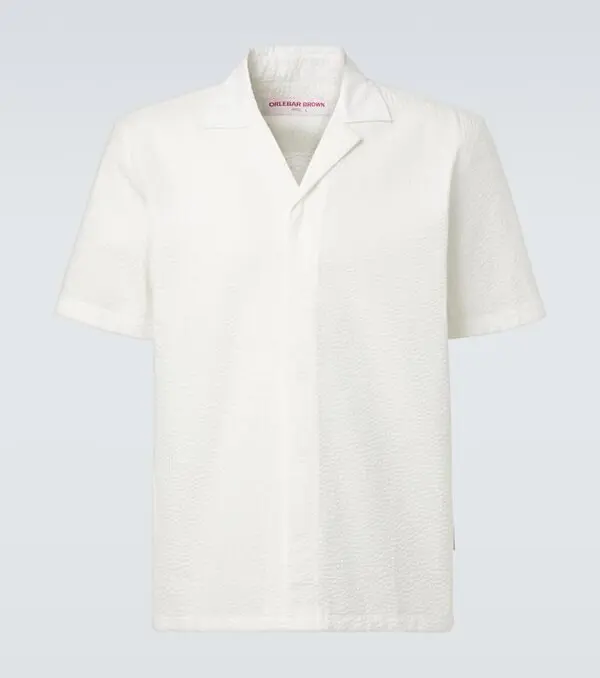 Orlebar Brown Maitan Cotton Bowling Shirt - White