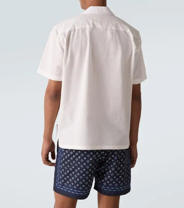 Orlebar Brown Maitan Cotton Bowling Shirt - White