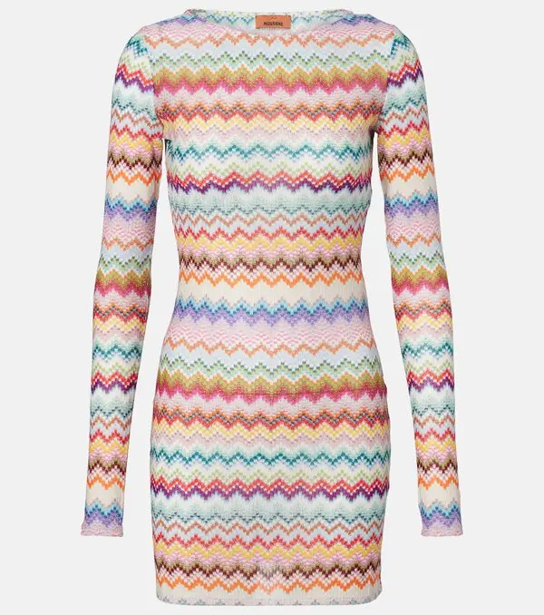 Missoni Zigzag Lamé Minidress