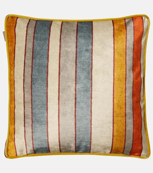 Etro Nimphea Velvet Cushion - Multicoloured