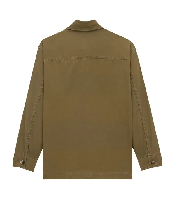 Saint Laurent Cotton Gabardine Overshirt - Beige