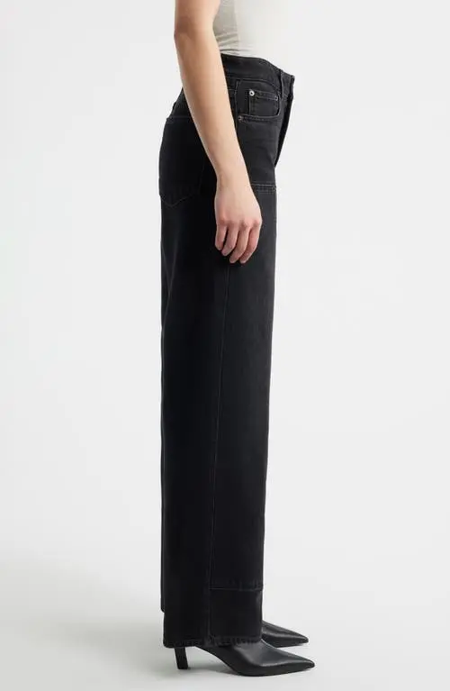 Rails High-waist Crop Wide-leg Utility Jeans