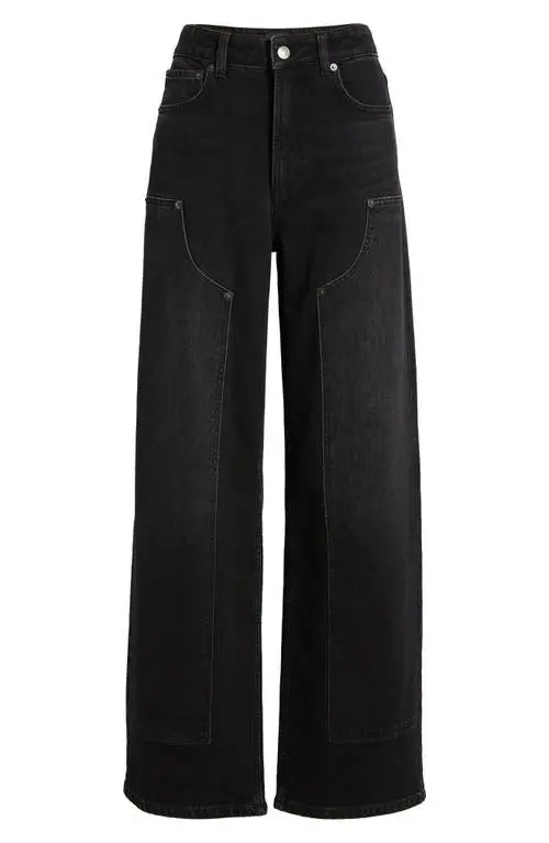 Rails High-waist Crop Wide-leg Utility Jeans