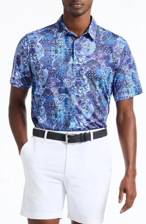 Robert Graham Brettman Short Sleeve Performance Polo
