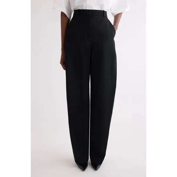Givenchy Cocoon Wool Grain De Poudre Pants