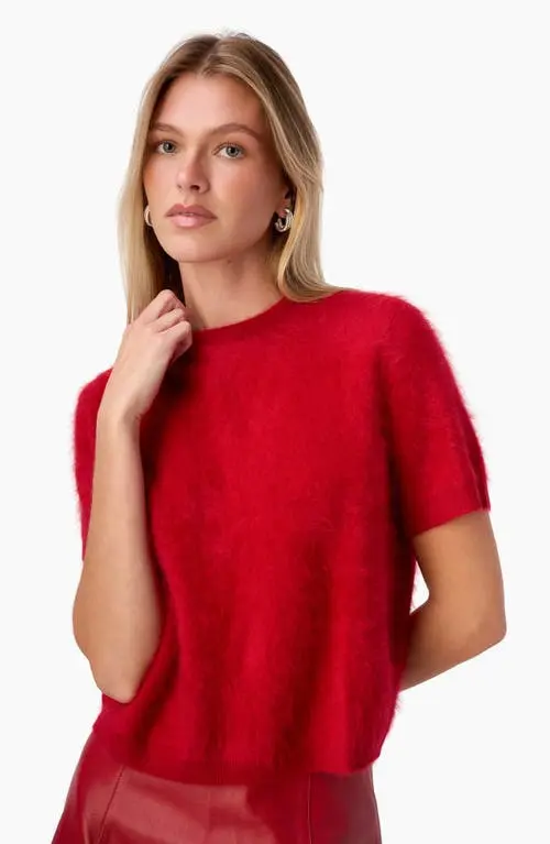 Cami Nyc Eugeny Short Sleeve Cashmere Sweater - Poppy