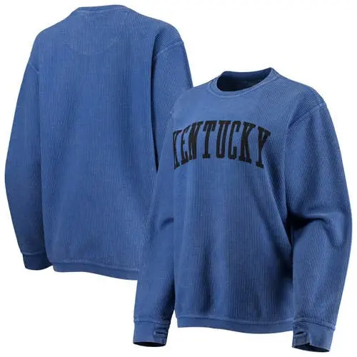 PRESSBOX Kentucky Wildcats Comfy Cord Vintage Wash Basic Arch Pullover Sweatshirt