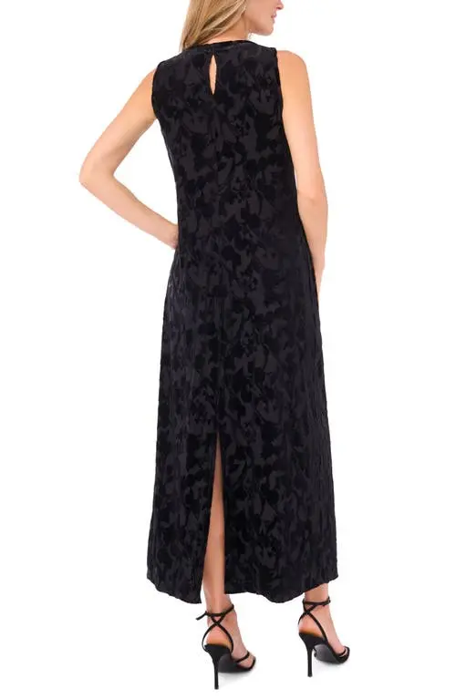Vince Camuto Velvet Flocked Mesh Dress