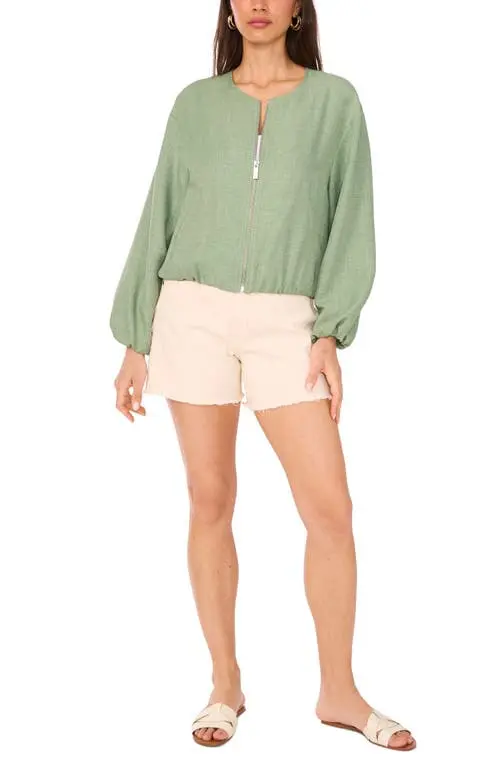 Vince Camuto Crop Bubble Jacket - Eucalyptus