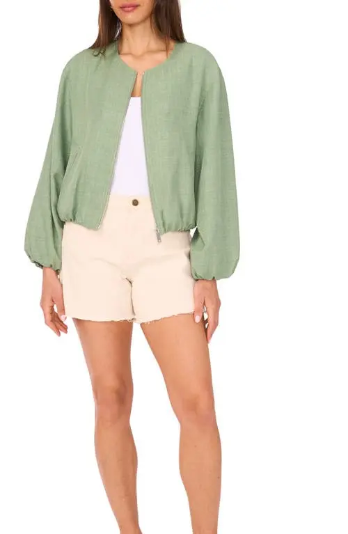 Vince Camuto Crop Bubble Jacket - Eucalyptus