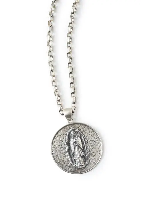 67JEWELRY Virgin Mary Pendant Necklace - Silver