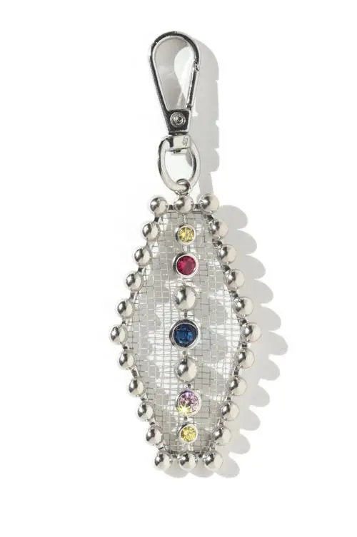 67JEWELRY Gemstone Keychain - Silver