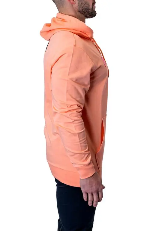MACEOO Embroidered Logo Hoodie - Pink