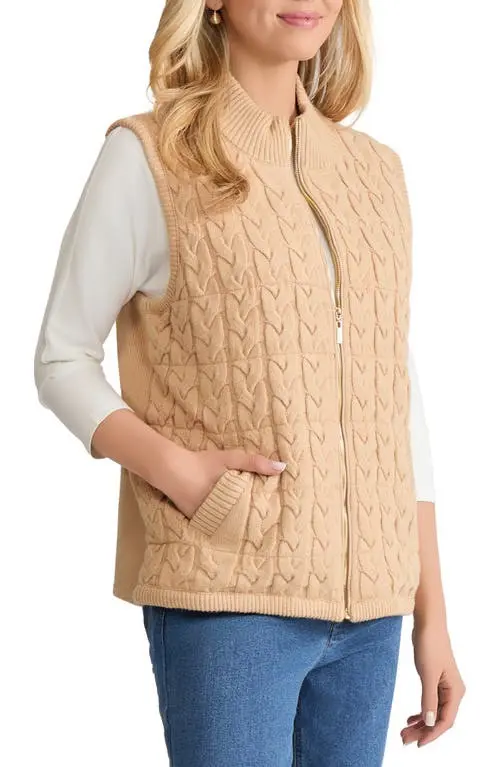 Jones New York Cable Sweater Vest