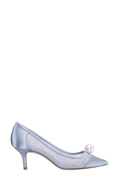Nina Bence Pointed Toe Pumps - Icy Blue