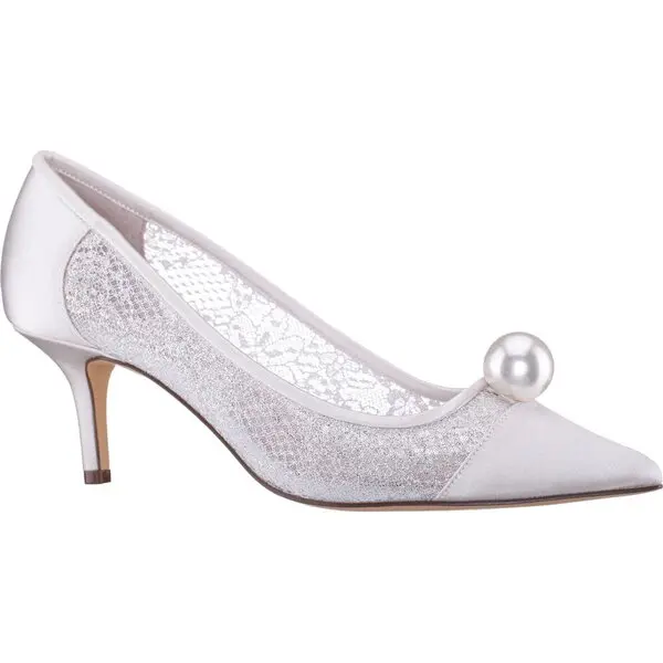 Nina Bence Pointed Toe Pumps - Ivory