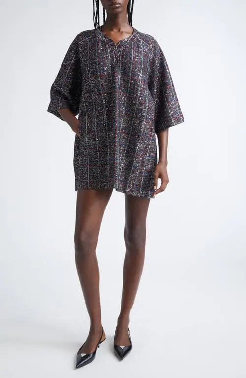 Missoni Sequin Plaid Knit Minidress