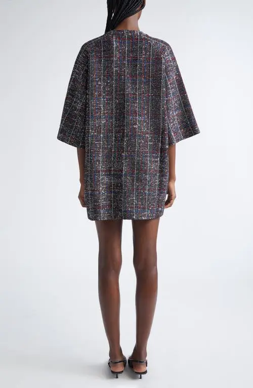 Missoni Sequin Plaid Knit Minidress