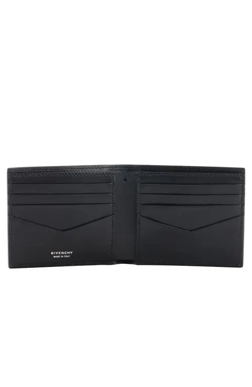 Givenchy Calfskin Leather Bifold Wallet - Black