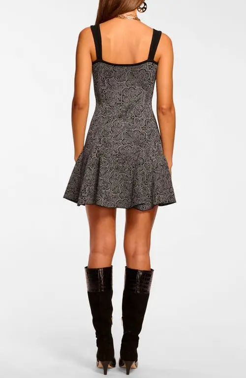 Ramy Brook Lidia Metallic Sleeveless Minidress