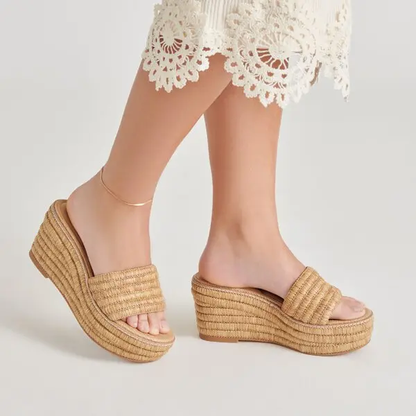 DOLCEVITA Throne Raffia Wedges