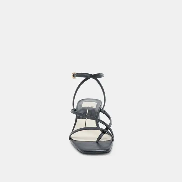 DOLCEVITA Karlos Strappy Sandals - Black Leather