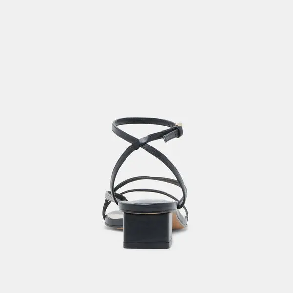DOLCEVITA Karlos Strappy Sandals - Black Leather