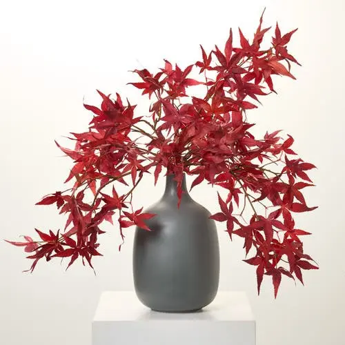 DARBY CREEK TRADING Japanese Maple Leaf Fall Tabletop Arrangement - Red