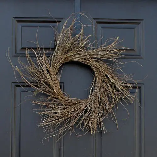 DARBY CREEK TRADING Wispy Twig Round Fall Mini Wreath Or Candle Ring Centerpiece