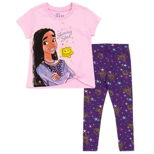 Disney Wish T-shirt & Leggings Set - Purple