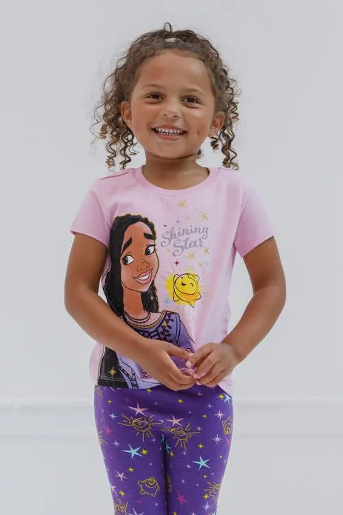 Disney Wish T-shirt & Leggings Set - Purple