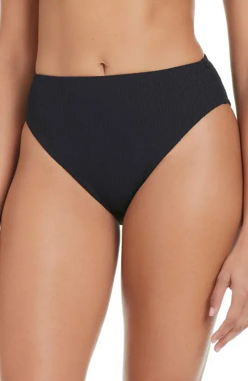 Sanctuary High Waist Bikini Bottom - Black