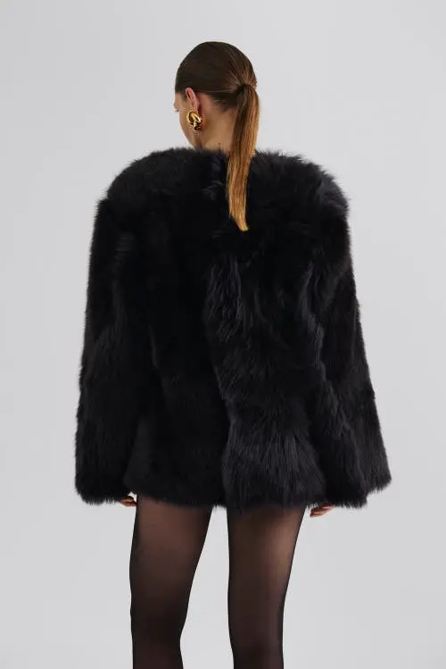 MALINA Jana Shearling Long Sleeve Jacket