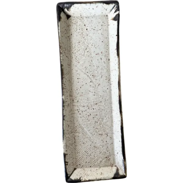 GINA DESANTIS CERAMICS Luna Medium Rectangular Tray - Sand