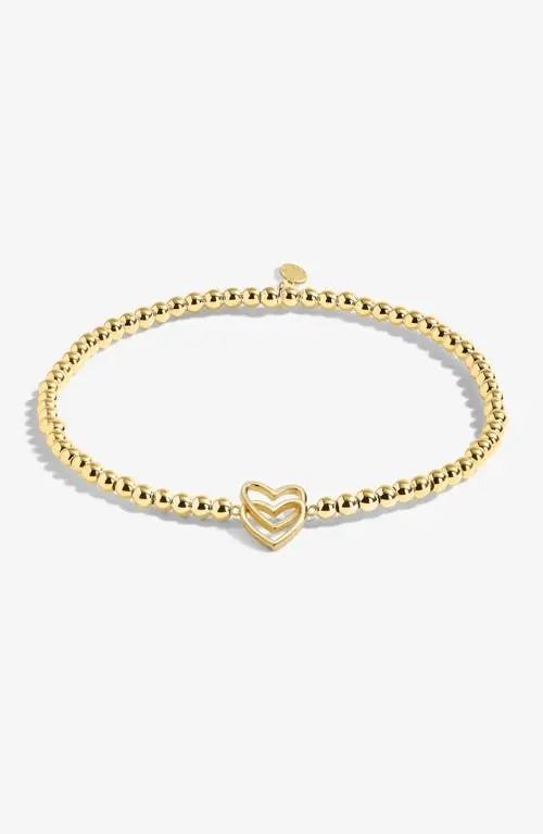 A LITTLES & CO Beaded Bracelet - Metallic Gold