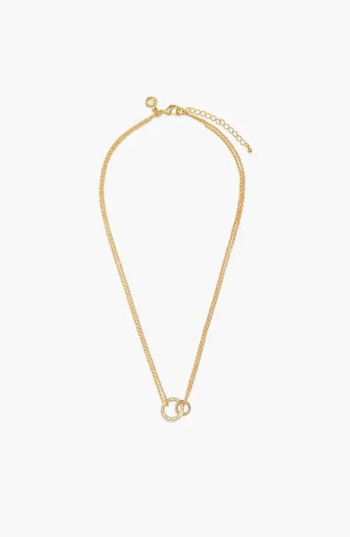 A LITTLES & CO Evermore Linked Necklace - Metallic Gold