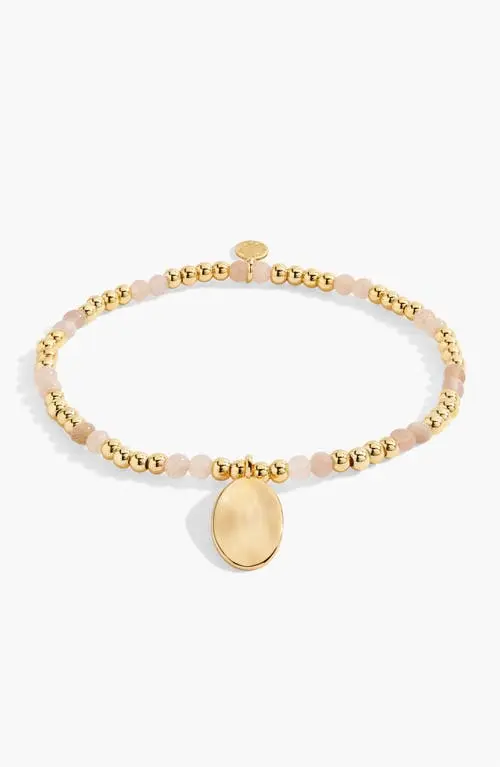 A LITTLES & CO Birthstone Gold-tone Plated Bracelet - July