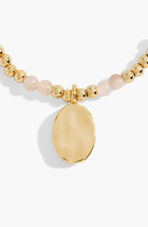 A LITTLES & CO Birthstone Gold-tone Plated Bracelet - July