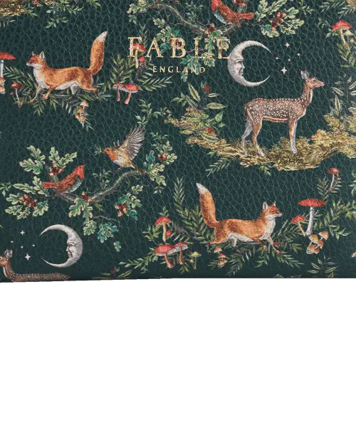 FABLE ENGLAND Into The Woods Green Small Purse