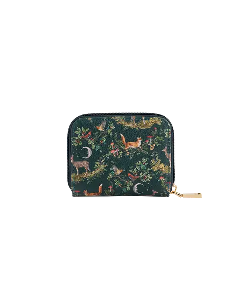 FABLE ENGLAND Into The Woods Green Small Purse