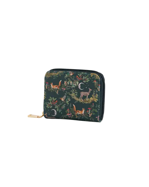 FABLE ENGLAND Into The Woods Green Small Purse