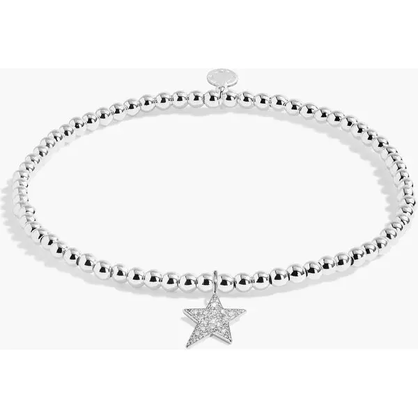 A LITTLES & CO Beaded Bracelet - Metallic Silver