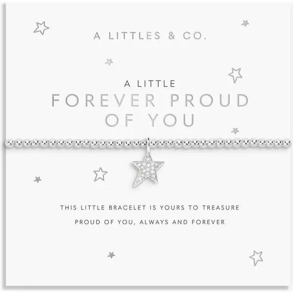 A LITTLES & CO Beaded Bracelet - Metallic Silver