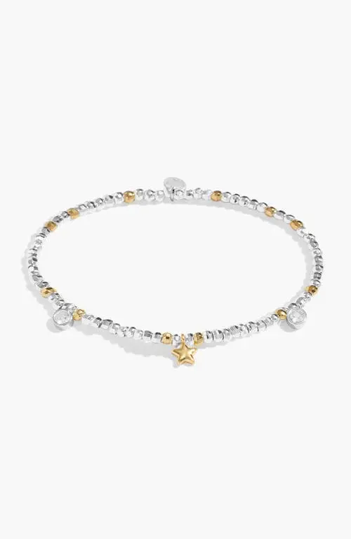 A LITTLES & CO Sparkle Confetti Bracelet - Metallic Silver