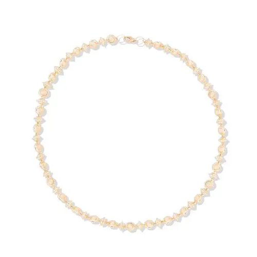 CAMPBELL + CHARLOTTE Revel Small Bead Necklace - Diamond- Gold