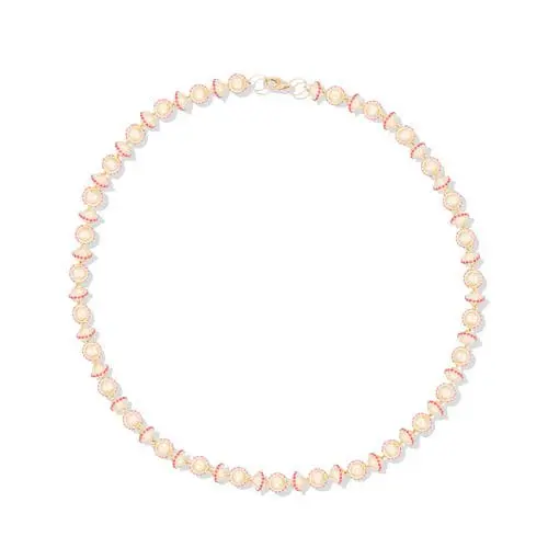 CAMPBELL + CHARLOTTE Revel Small Bead Necklace - Ruby/ Pink Sapphire