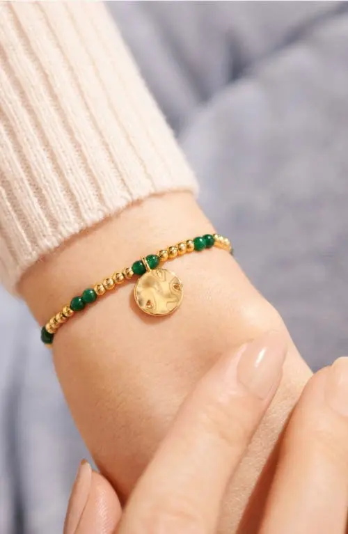 A LITTLES & CO Birthstone A Little Bracelet In Gold-tone Plating - May