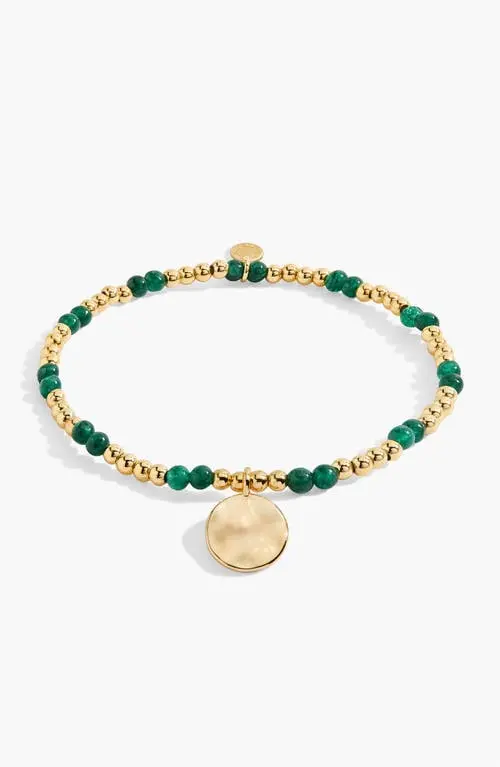 A LITTLES & CO Birthstone A Little Bracelet In Gold-tone Plating - May