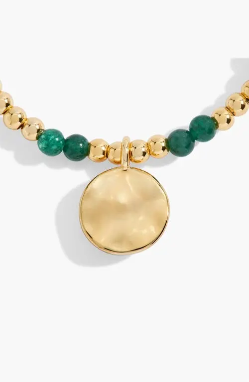 A LITTLES & CO Birthstone A Little Bracelet In Gold-tone Plating - May
